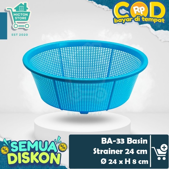 Jual MICTON Lion Star BA-33 Basin Strainer 24 cm Baskom Jaring Bulat ...