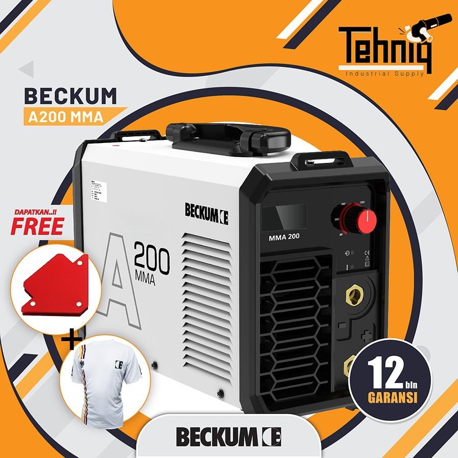 Jual MESIN LAS LISTRIK BECKUM A MMA 200 INVERTER WELDING / MESIN LAS BECKUM MMA 200 | Shopee ...
