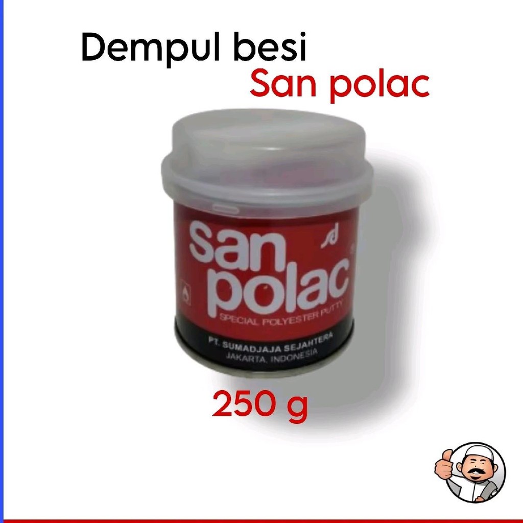Jual Dempul San Polac 250 gr untuk Besi Motor dan Mobil - 2 Komponen ...