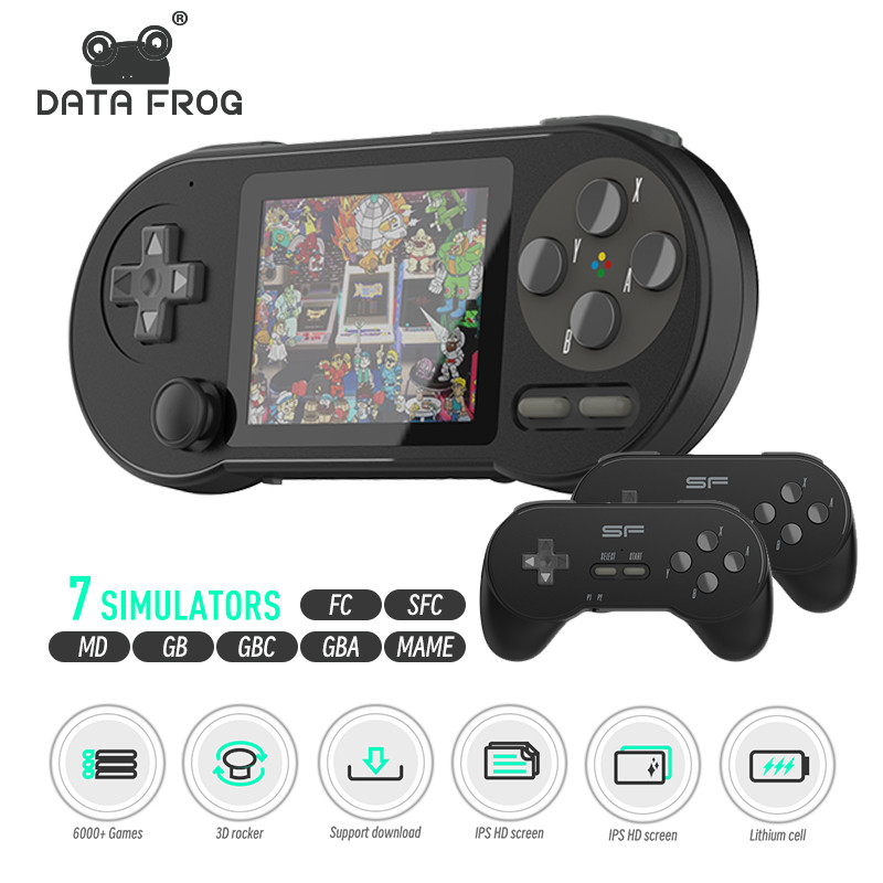 Jual DATA FROG SF2000 Black Handheld Game Console Retro Gaming Portable ...