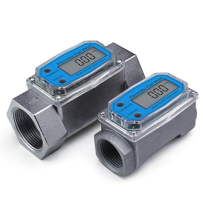 Jual 1 Inch / 1.5 Inch Turbine Water Flowmeter with Digital LCD Display ...