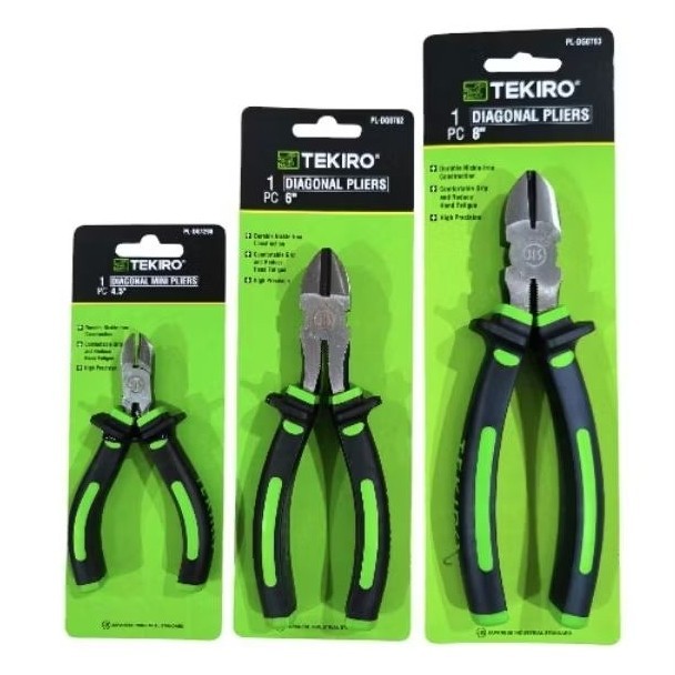 Jual TEKIRO tang POTONG 4,5"/6"/8" diagonal pliers 6inch kawat kabel ...
