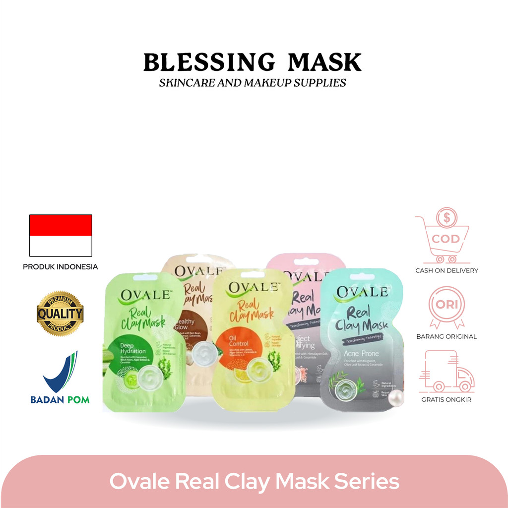 Jual Ovale Real Clay Mask Perfect Purifying 10g | Acne Prone 10g ...