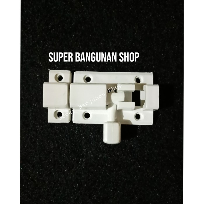 Jual AM90- Grendel pvc pintu kamar mandi 2" - Slot pvc pintu toilet ...