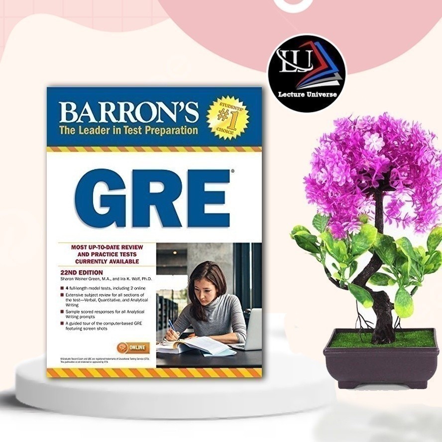 Jual Buku Cetak Barrons GRE 22nd Edition Barron's Prep Test | Shopee ...