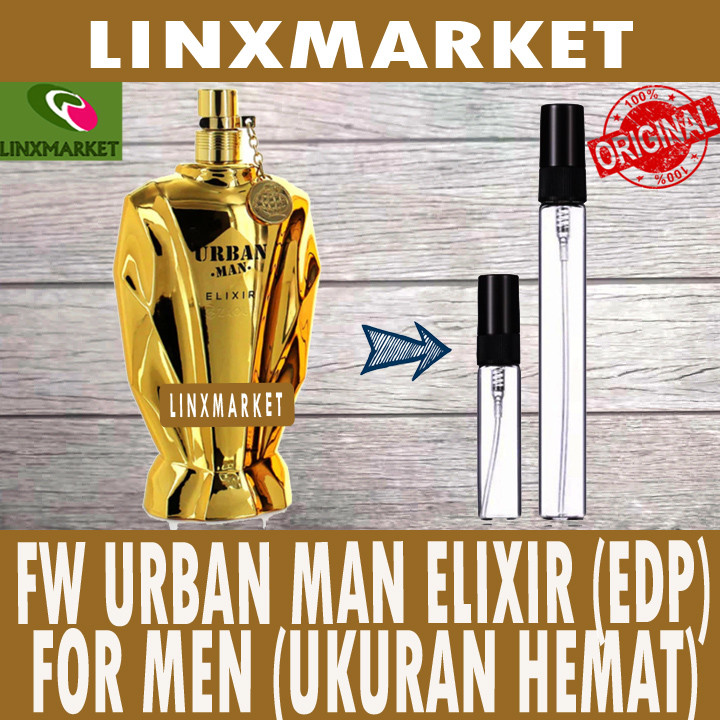 Jual FRAGRANCE WORLD URBAN MAN ELIXIR FOR MEN EDP EAU DE PARFUM UKURAN ...