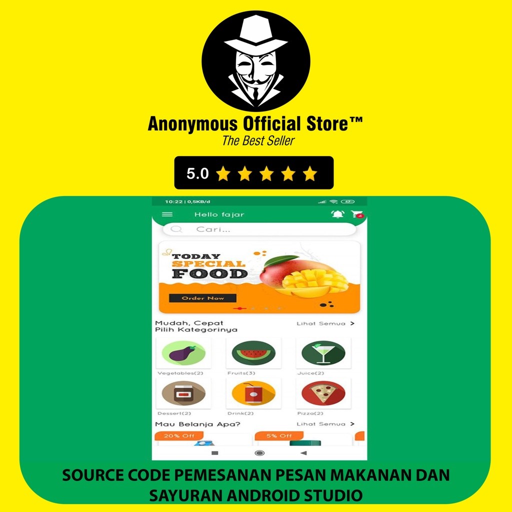 Jual PROGRAM SOURCE CODE PEMESANAN PESAN MAKANAN DAN SAYURAN ANDROID ...