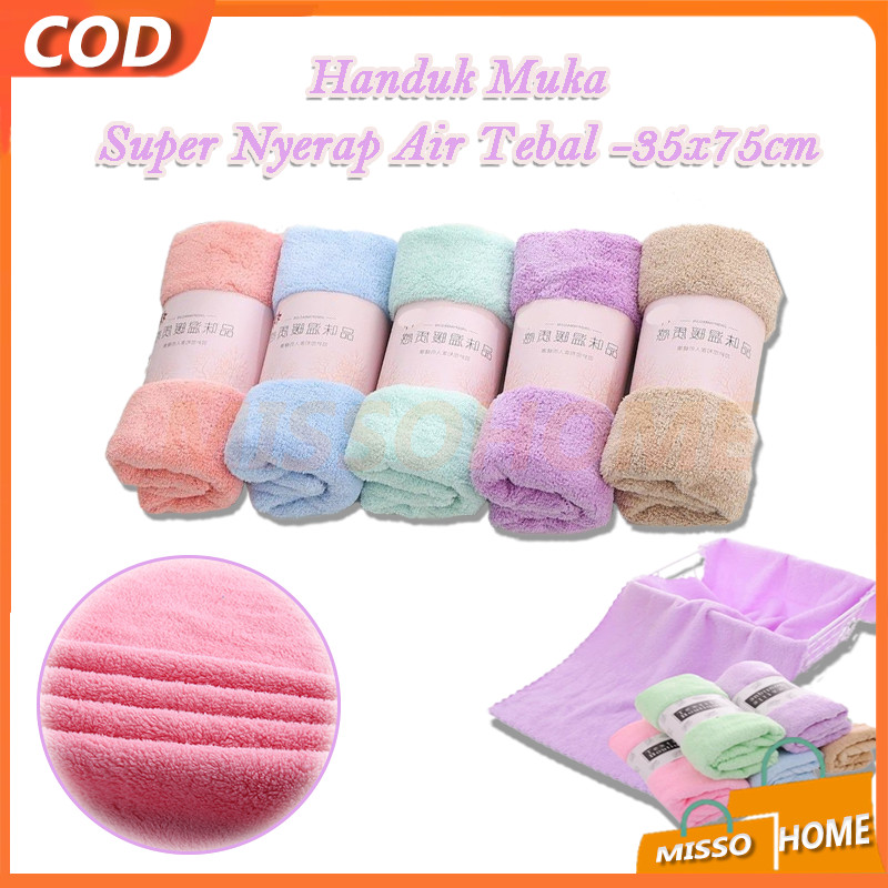 Jual 35x75cm Handuk Muka Super Nyerap Air Tebal/35x75cm Handuk Mandi ...