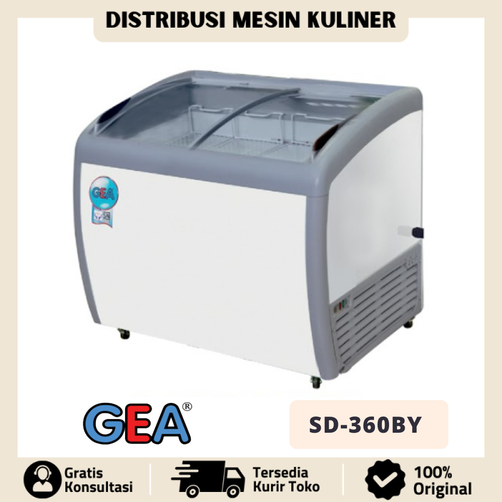 Jual FREEZER ES KRIM SLIDE GEA SD-360BYR KULKAS ICE CREAM KACA SLIDING ...
