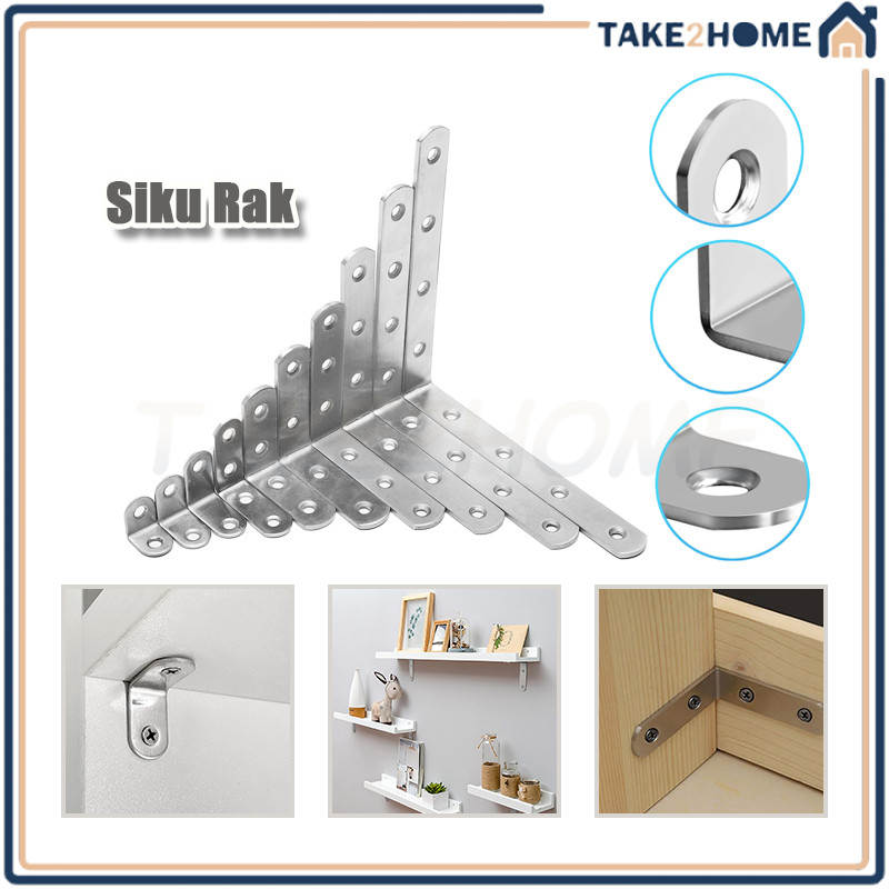 Jual Siku Rak/ Plat Siku L Besi/SIKU RAK VERSENG L (Besi) Penyangga ...