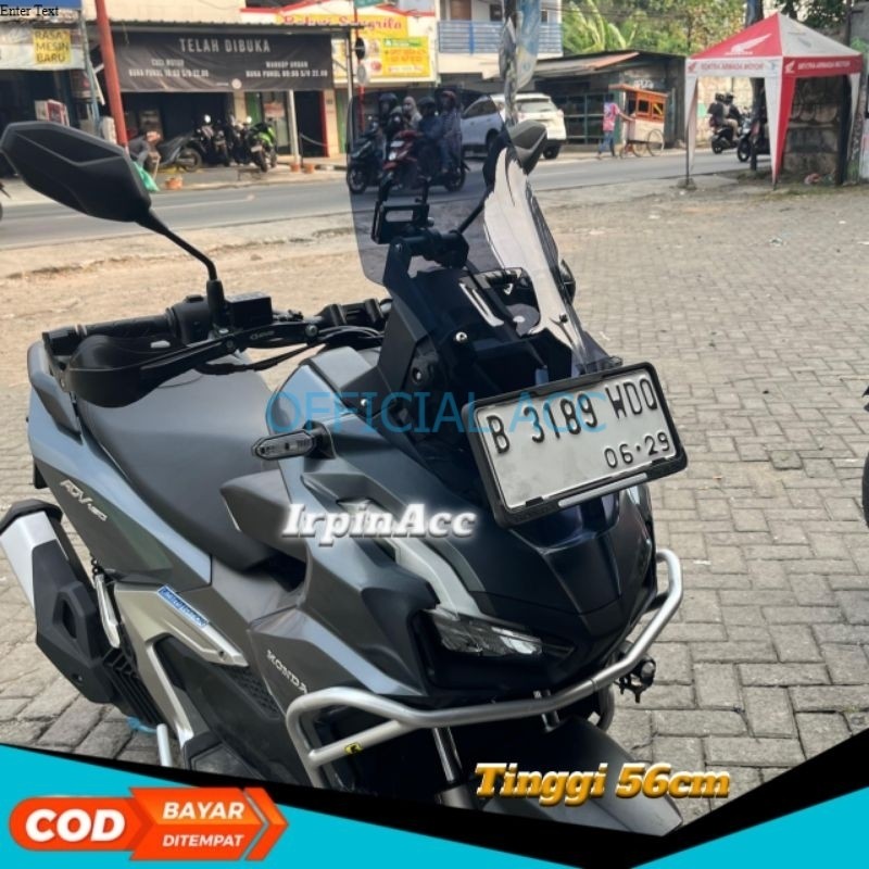 Jual Windshield ADV 160 STANDAR TINGGI smoke Rayben Clear Hitam tinggi ...