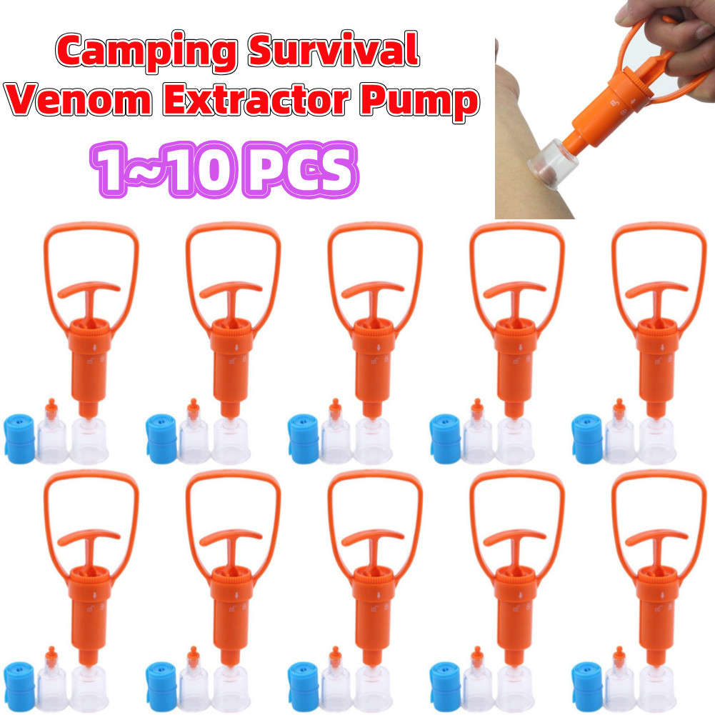 Jual 1-10PCS Outdoor Camping Survivor Venom Extractor Kit Safe First ...
