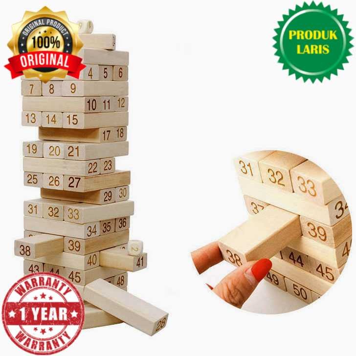 Jual Permainan Balok Susun Uno Toys Seru Wooden Edukasi Block Blocks ...