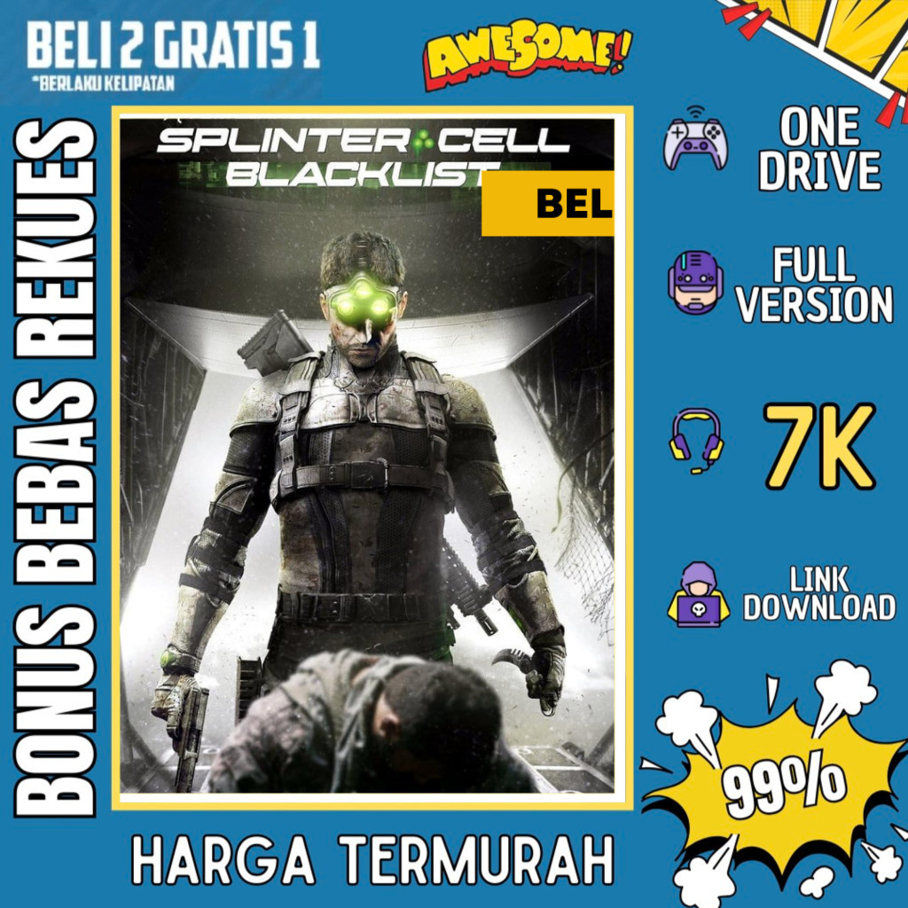 Jual TOM CLANCYS SPLINTER CELL BLACKLIST COMPLETE - GAME PC - GAME LAPTOP - PC GAMES - BELI 2 ...