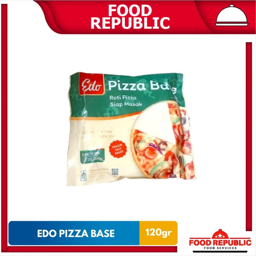 Jual EDO PIZZA BASE 120 GR ISI 3 PCS DIAMETER 15 CM ROTI PIZZA MINI ...