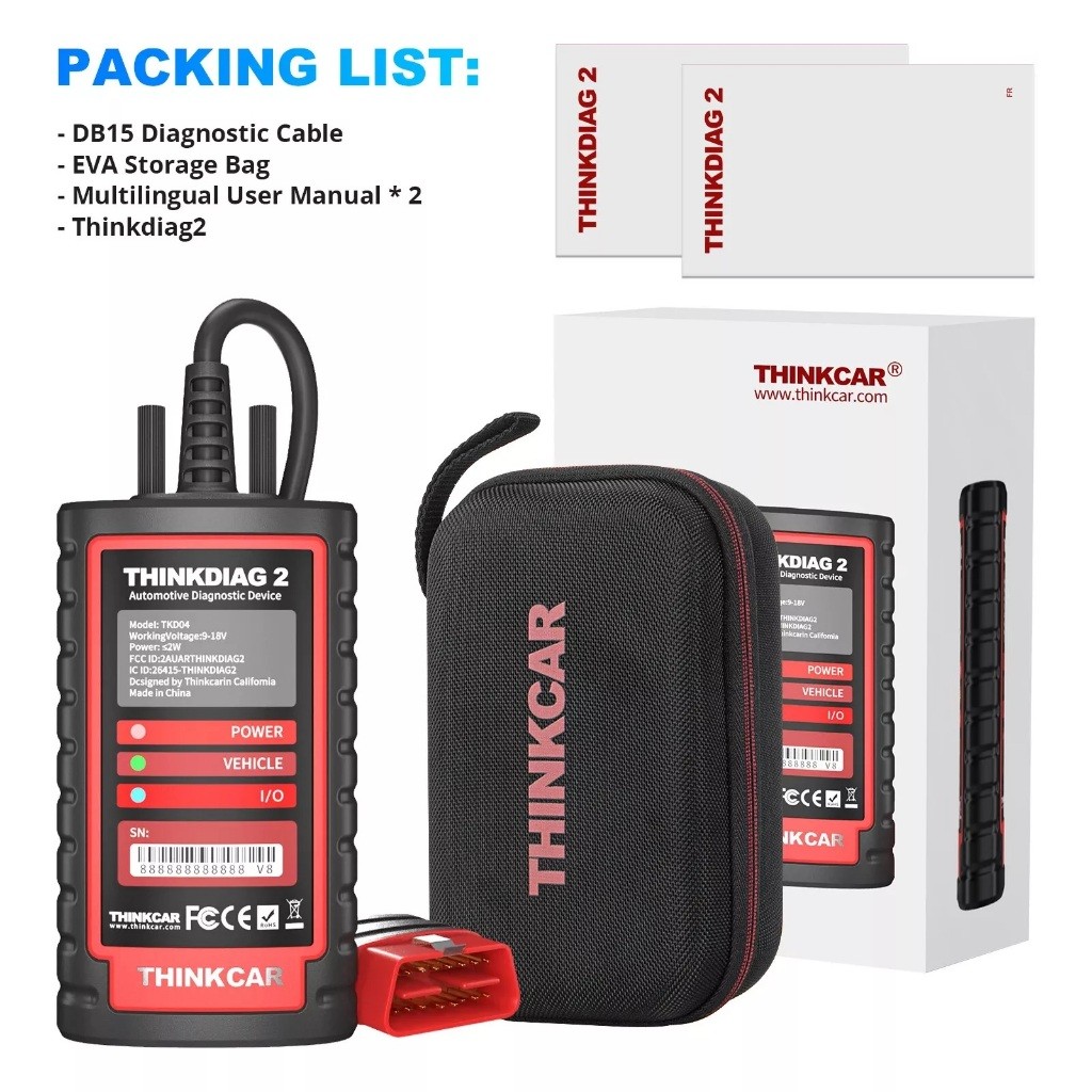 Jual Scanner Launch Thinkcar Thinkdiag 2 Full System Obd2 16 Reset Can ...