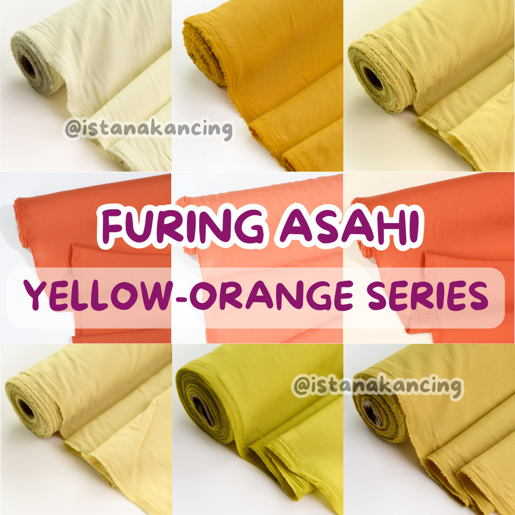 Jual Kain Furing APL Asahi Lebar 115cm | Kain Furing Yellow-Orange ...