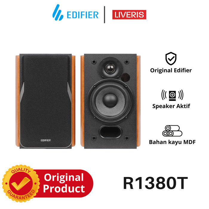 Jual Edifier R1380T Bookshelf Speaker Aktif Unique Style Remote ...