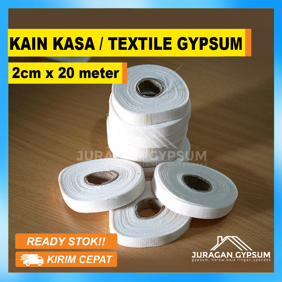 Jual Kain Kasa Textile Gypsum | Kasa tape Gipsum | Textil | Shopee ...