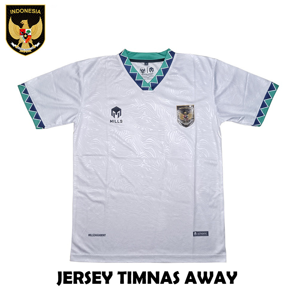 Jual Jersey Timnas 2024 Indonesia Away Putih Lengan Pendek Dry-Fit Topo Emboss Pria Wanita Sport ...