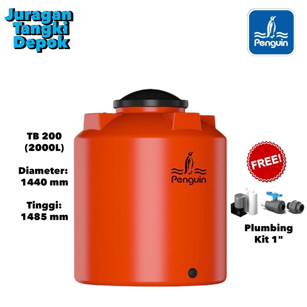 Jual Toren / Tandon / Tangki Air Penguin Kapasitas 2000 Liter - TB 200 ...