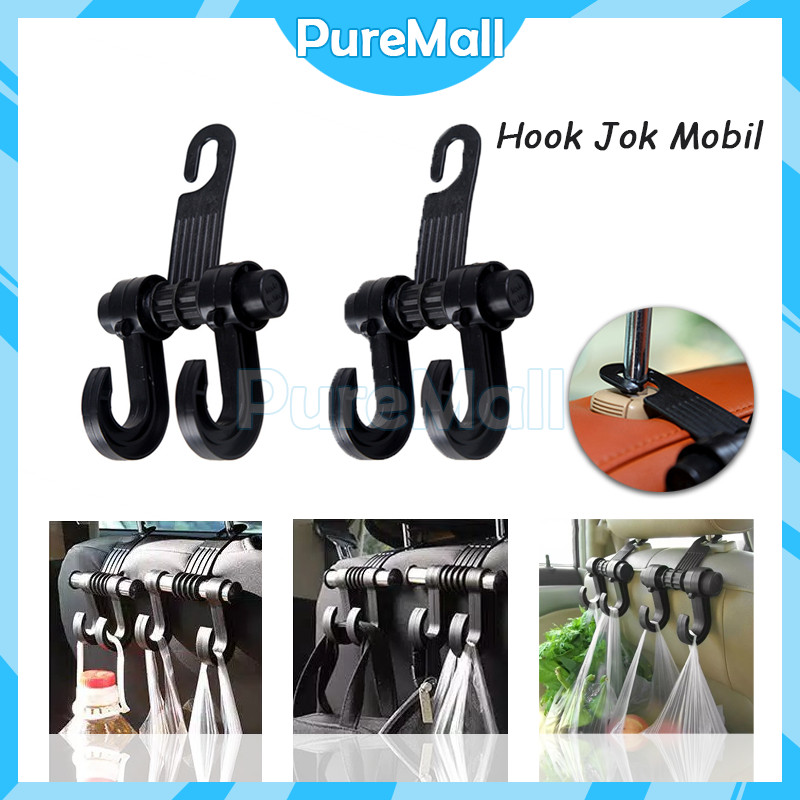 Jual Hook Hanger Gantungan Mobil / Gantungan Pengait Hook Jok Mobil ...