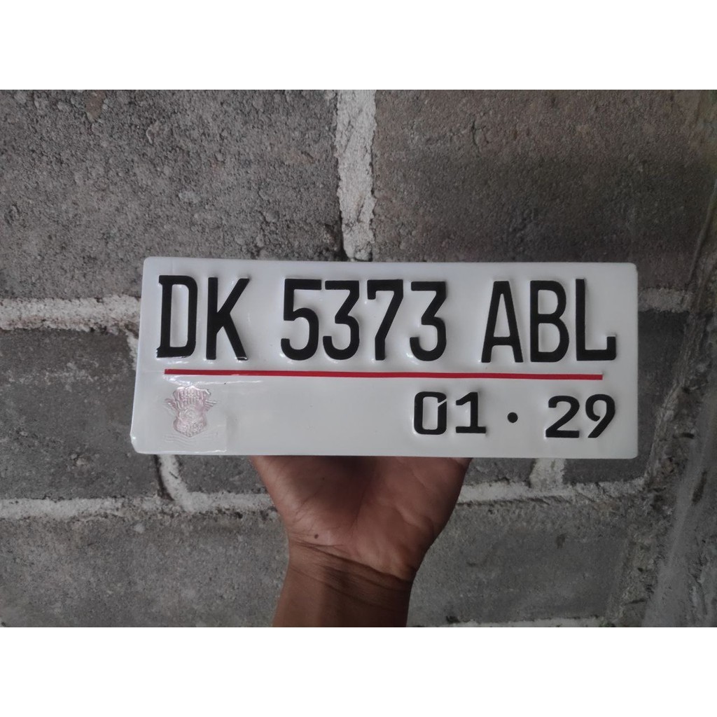 Jual plat motor custom font terbaru free list stiker / plat custom ...