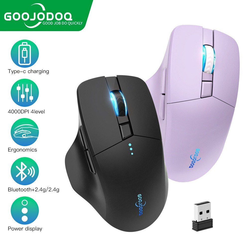 Jual Goojodoq Wireless Mouse 4000DPI USB Computer 2.4GHz Mouse ...