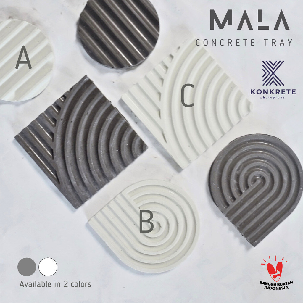 Jual Mala Concrete Coaster - Arch Tray - Beton Coaster - Tatakan Gelas ...