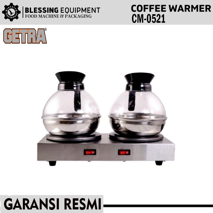Jual TEH COFFEE WARMER / PEMANAS KOPI CM-0521 GETRA + DECANTER / TEKO ...