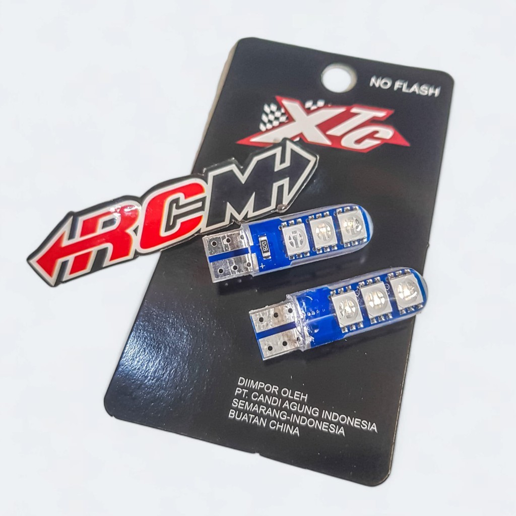 Jual LAMPU BOLAM BOHLAM LED T10 6 TITIK LED SENJA PLAT NO MUNDUR MOTOR ...