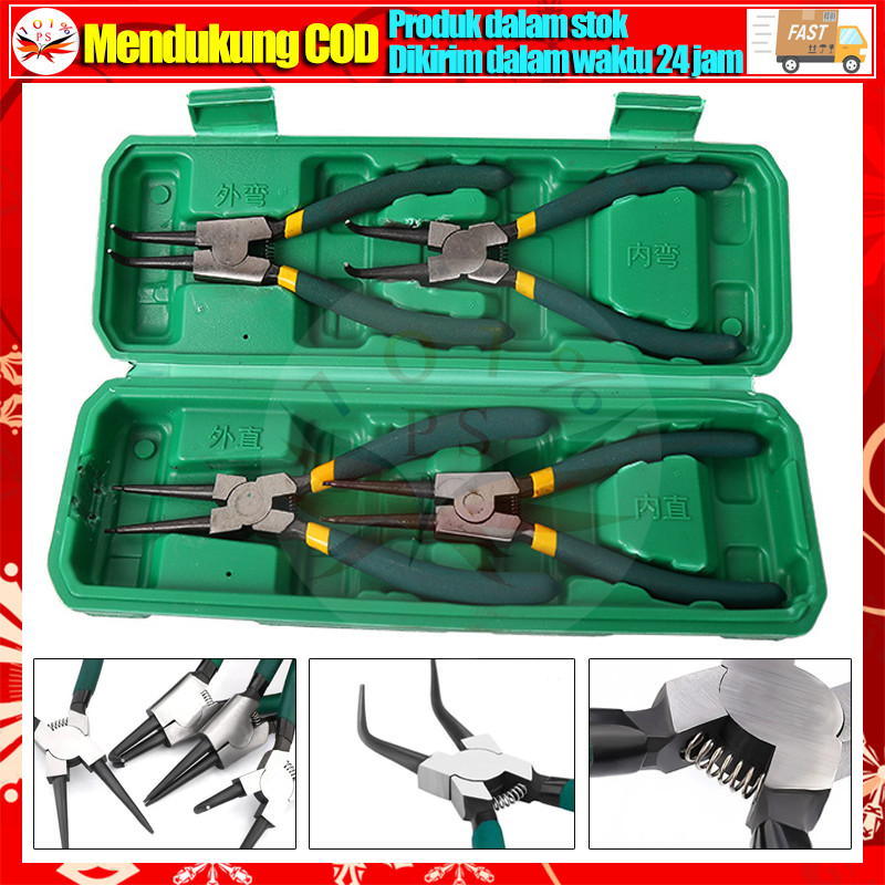 Jual Tang Combination 4 IN 1 Multifungsi Tang Circlip 7 Inch Set Tang ...