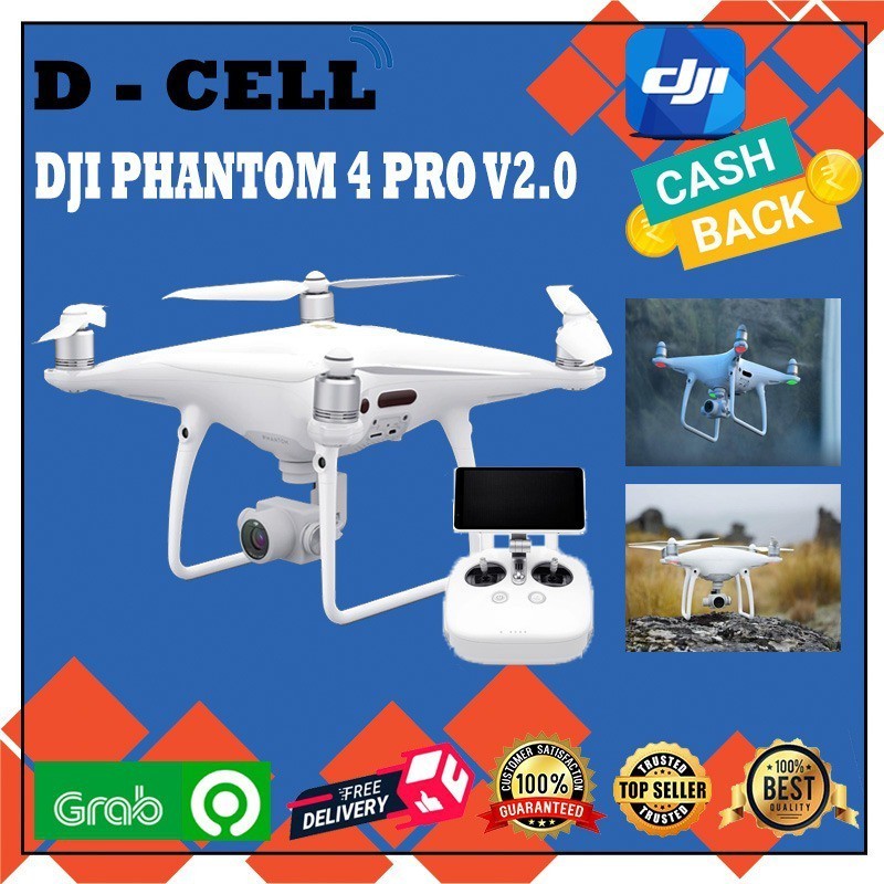 Jual Resmi TAM Dji Phantom 4 Pro V.20 With Remote Drone Camera Garansi ...