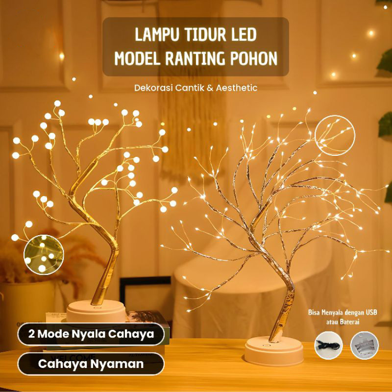 Jual Lampu Tidur Model Pohon Ranting Unik Colokan USB / Tenaga Baterai ...