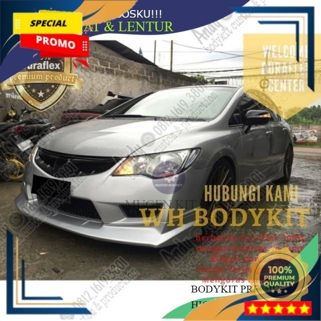 Jual AKSESORIS BEMPER MOBIL BEMPER Bodykit HONDA CIVIC FD 06-12 Type R ...