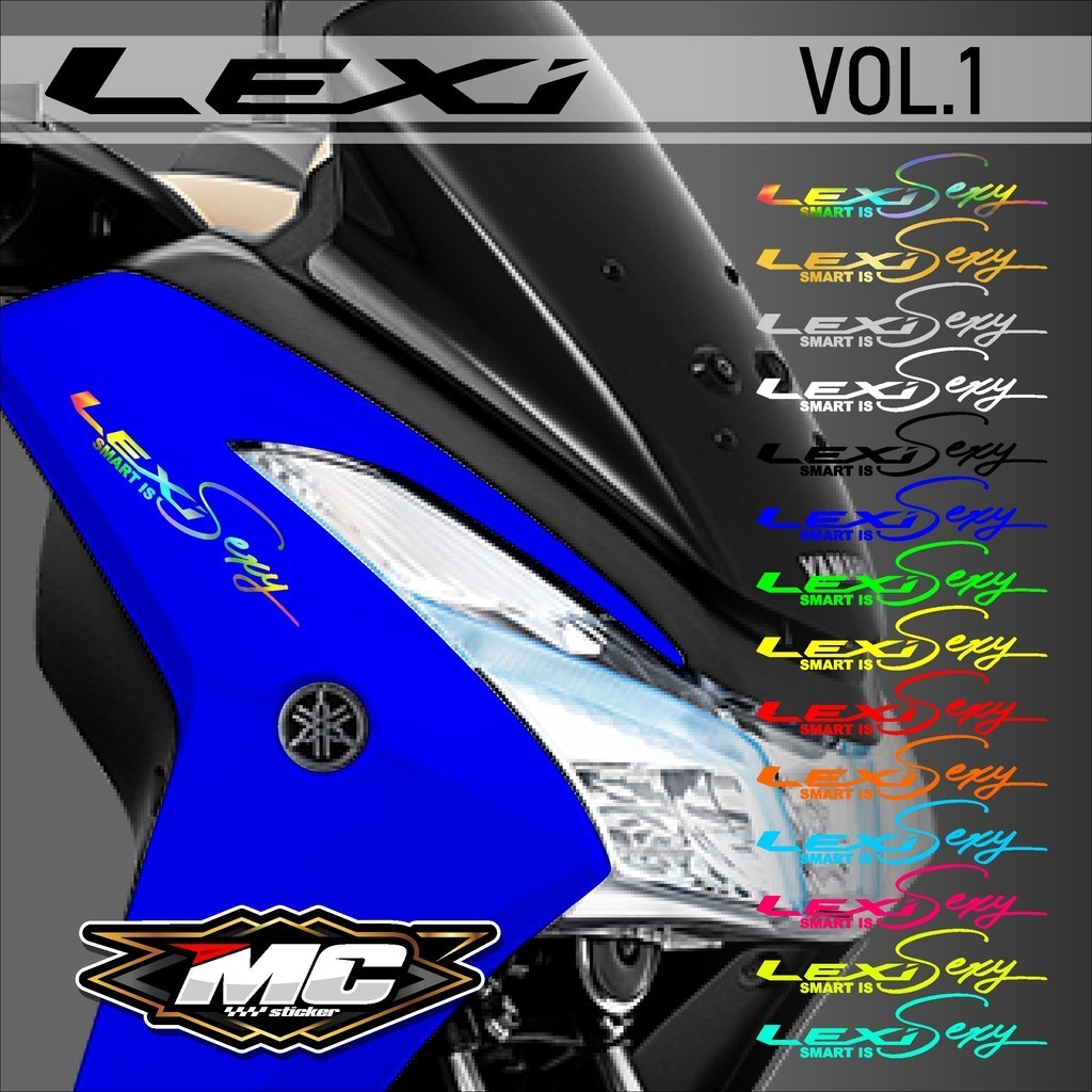 Jual Cutting Sticker LEXI - Aksesoris Stiker Lis Variasi Motor Yamaha ...