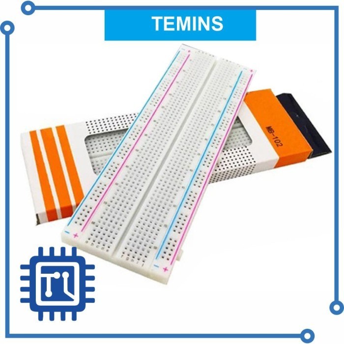 Jual Breadboard Besar Solderless MB-102 MB102 830 Titik | Shopee Indonesia