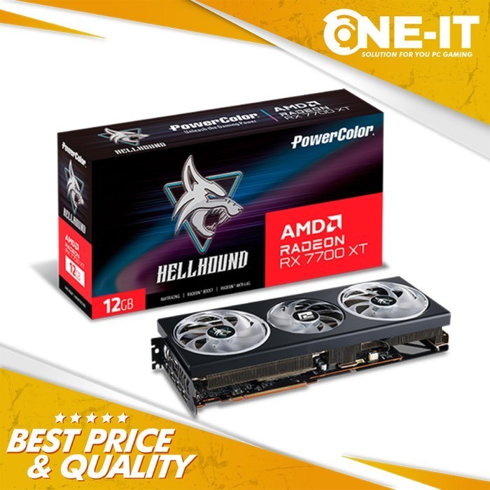 Jual VGA POWERCOLOR Hellhound AMD Radeon RX 7700 XT 12GB GDDR6 | Shopee ...