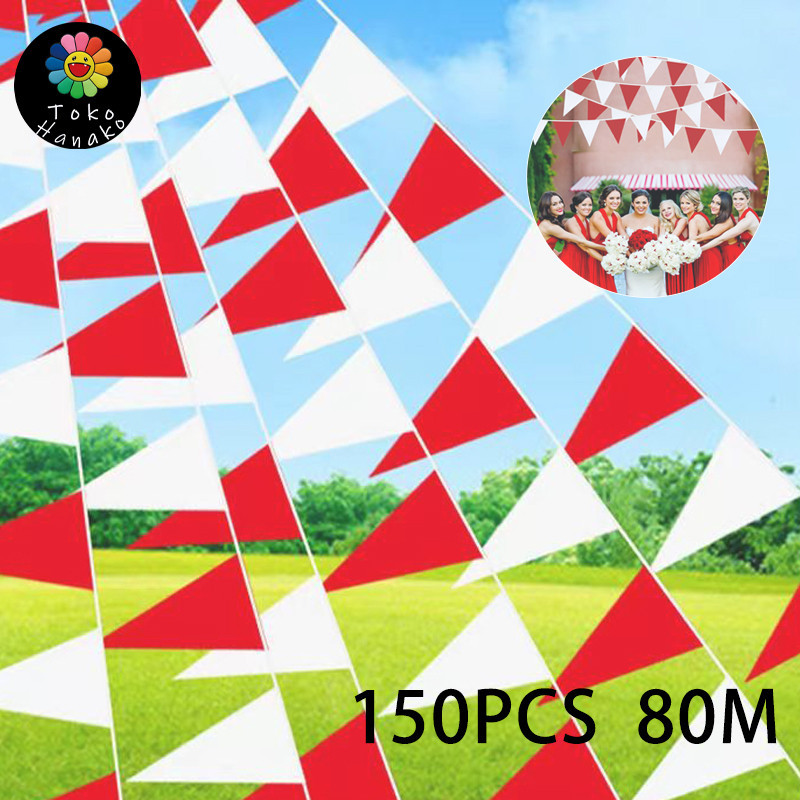 Jual 150pcs Banner Bendera Merah Putih Segitiga / Bendera HUT RI / 17 Agustus -80 meter | Shopee ...