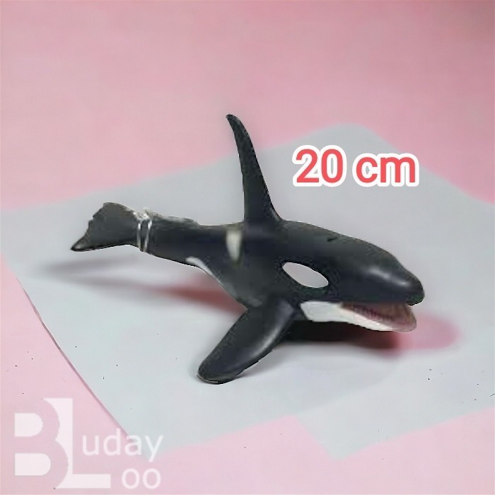 Jual Mainan Miniatur Ikan Paus Orca Killer Whale 20 cm Paus Pembunuh ...
