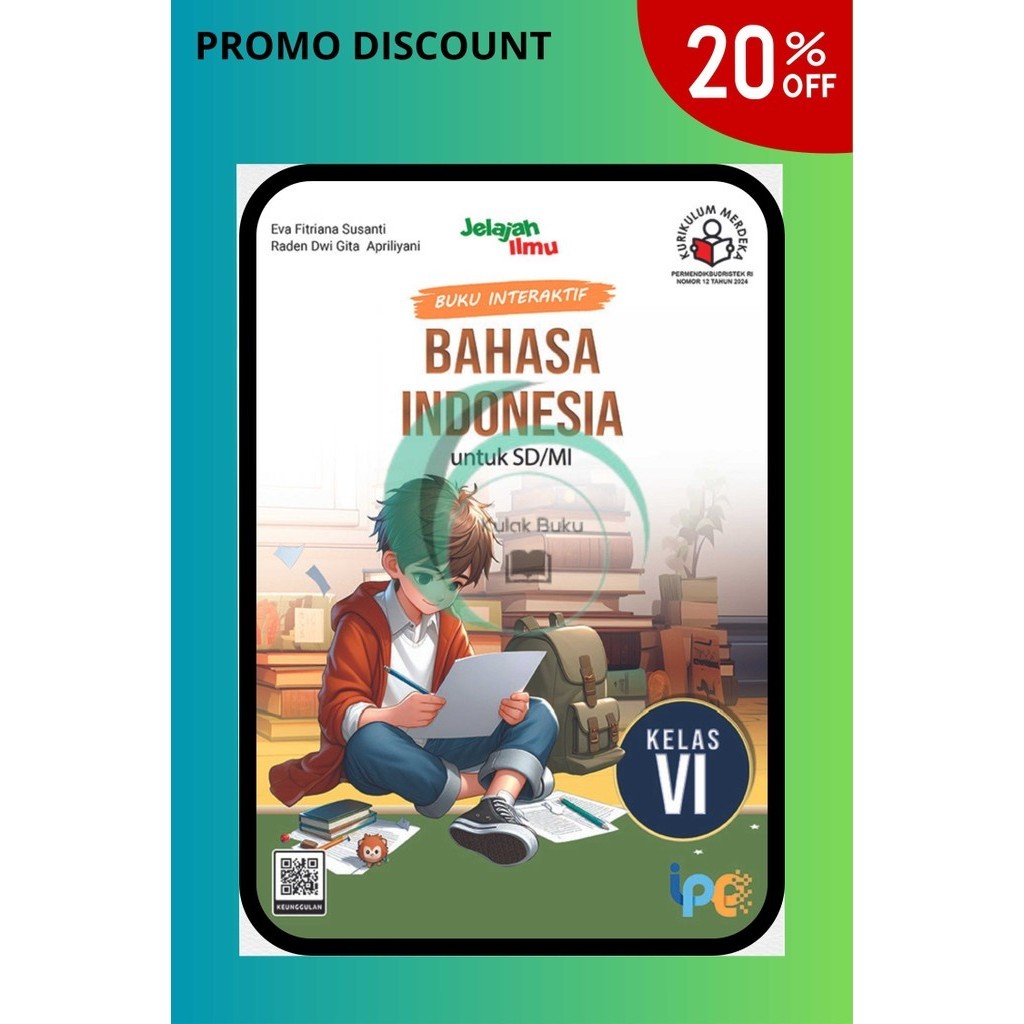 Jual Buku Paket Interaktif Bahasa Indonesia Kelas 6/VI SD/MI Kurikulum Merdeka Intan pariwara ...