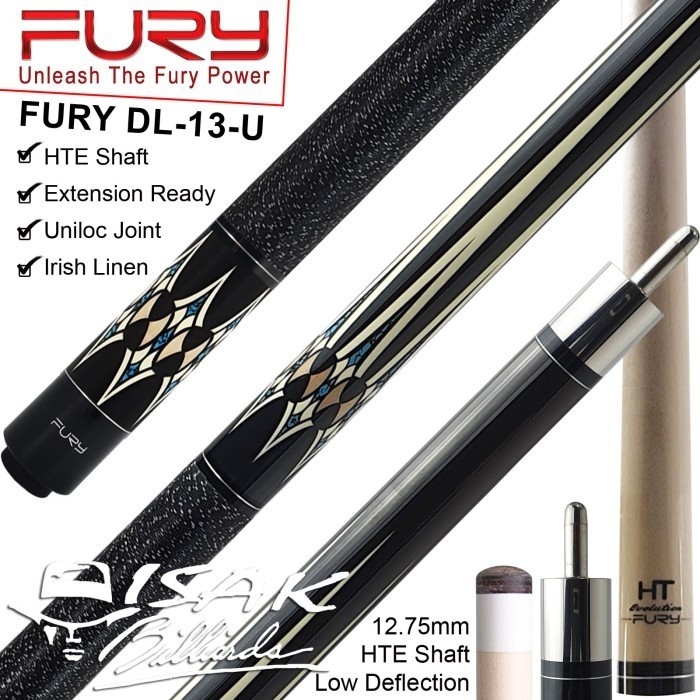 Jual Best Collection-- Fury DL-13 Maple Pool Cue - 13 mm - Billiard ...