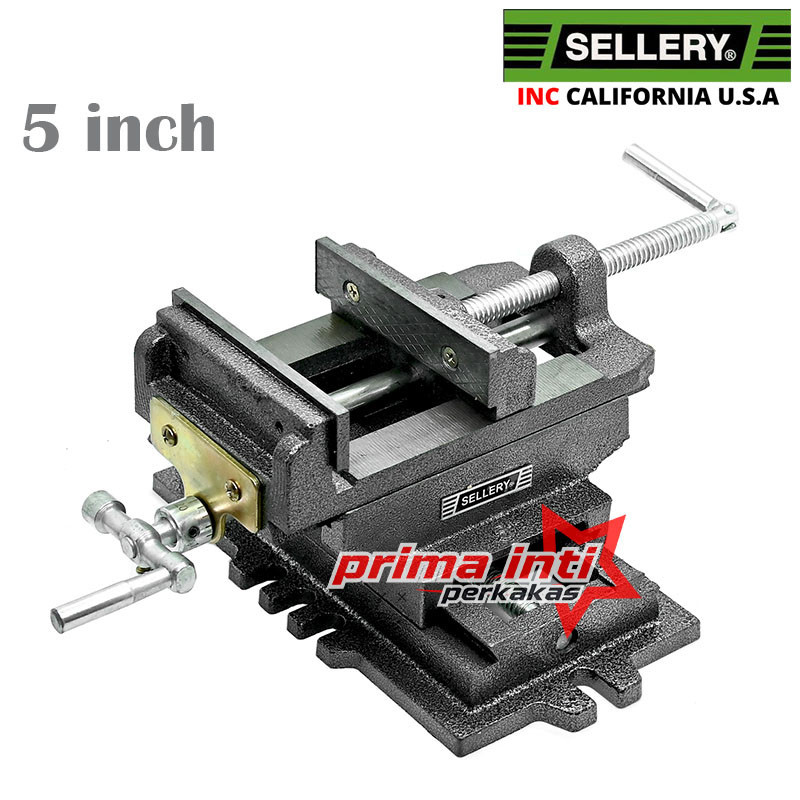 Jual Catok Bor Duduk Silang 5 Inch Sellery U.S.A. - Cross Vice 5" Ragum ...
