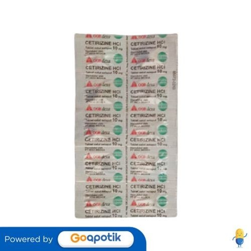 Jual Cetirizine Hcl Ogb Dexa Medica 10 Mg Kaplet / Alergi | Shopee ...