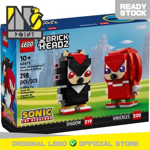 Jual LEGO 40672 - Brickheadz - Sonic the Hedgehog: Knuckles & Shadow ...