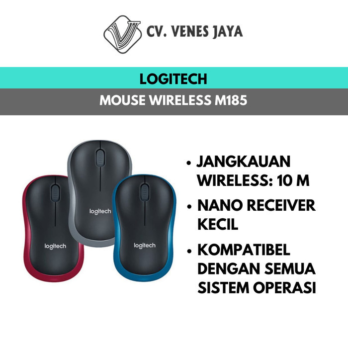 Jual MOUSE WIRELESS LOGITECH M185 | Shopee Indonesia