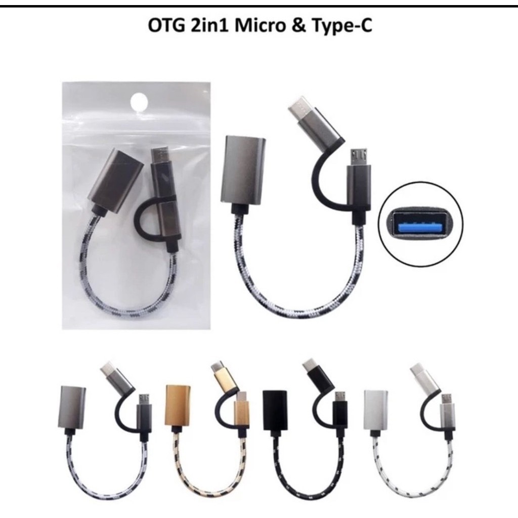 Jual OTG 2 IN 1 MICRO TYPE C FAST TRANSFER OTG FLASH DISK DAN MOUSE ...