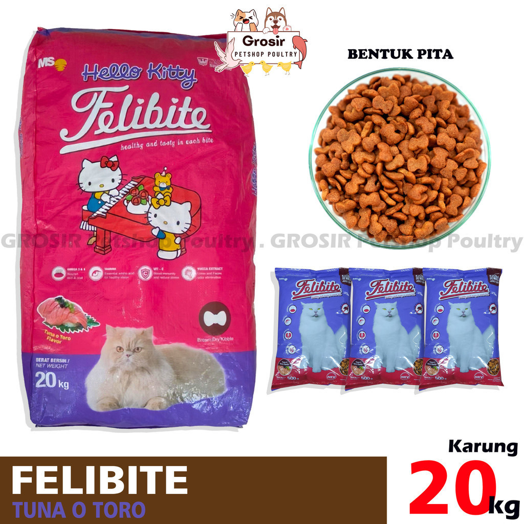Jual Felibite makanan kucing 20 kg - Pakan kucing adult cat food ...