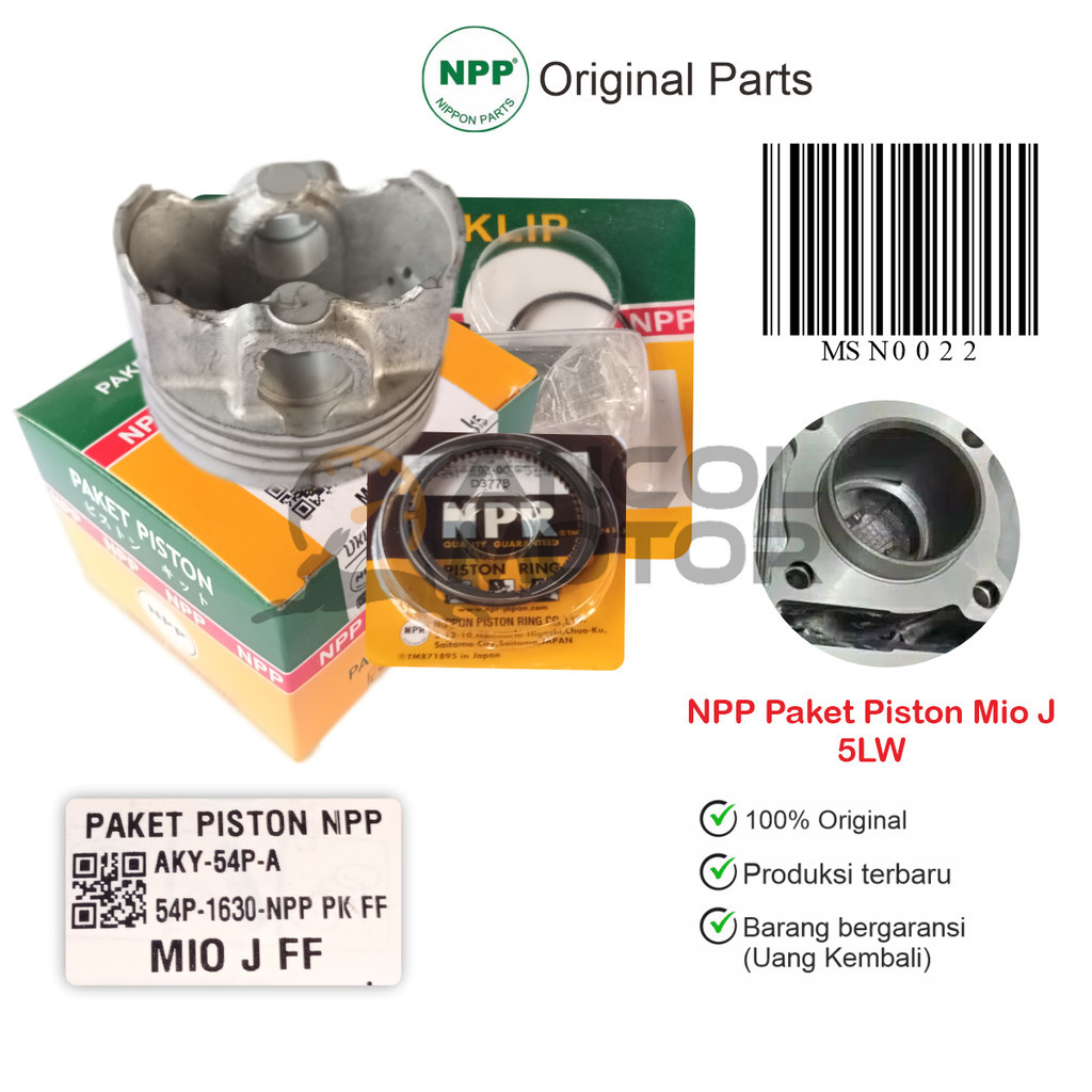 Jual NPP Piston Kit Yamaha Mio J GT X-Ride 115 Seher Ukuran Standar 54P ...