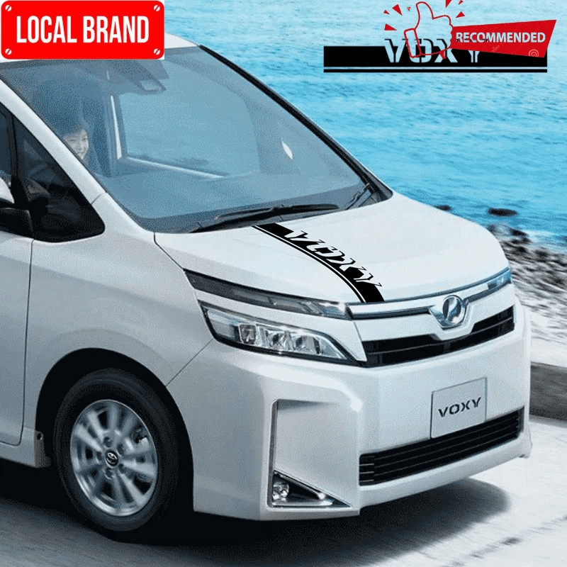 Jual Car Hood Bonnet Sticker Auto Engine Cover Decor Vinyl Decal Racing ...